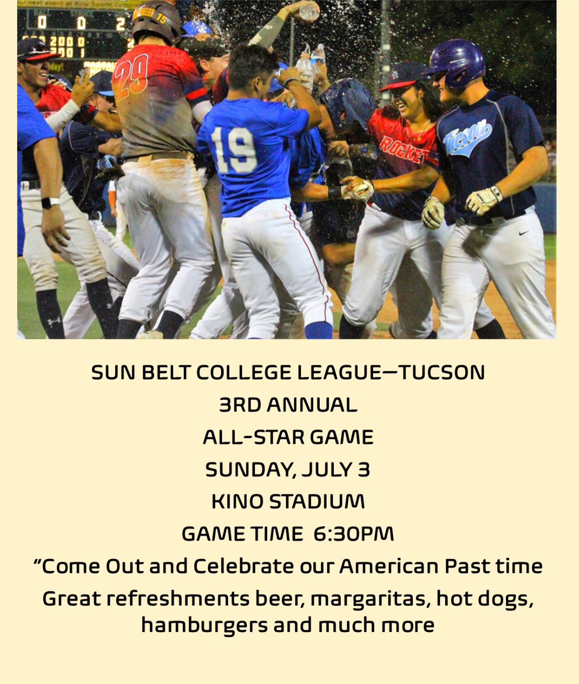 Sun Belt College Baseball League All-Star Rosters – 520 Sports Talk