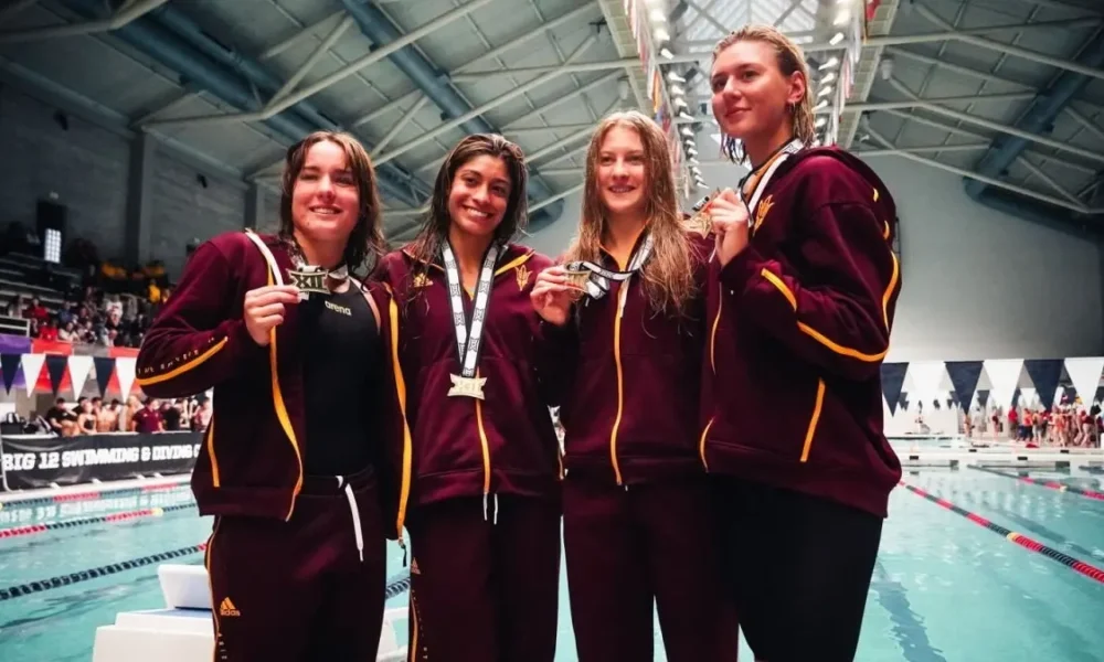 200 Medley and 800 Free Relay’s Both Win at Day 1 of Big 12 ...